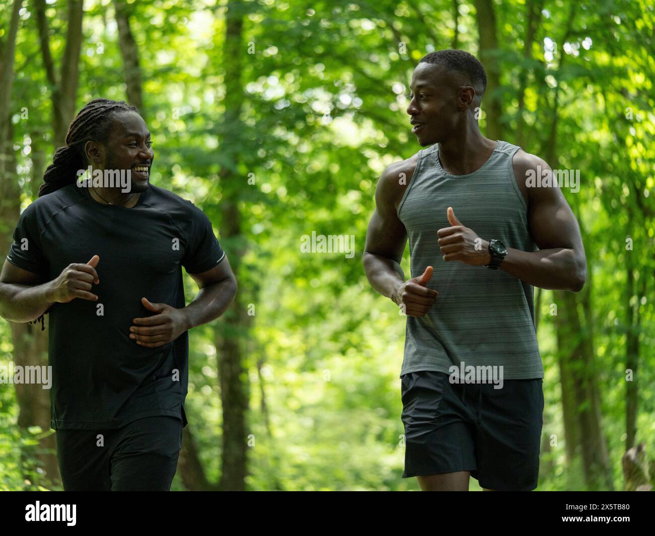 Two men jogging in hi-res stock photography and images - Alamy