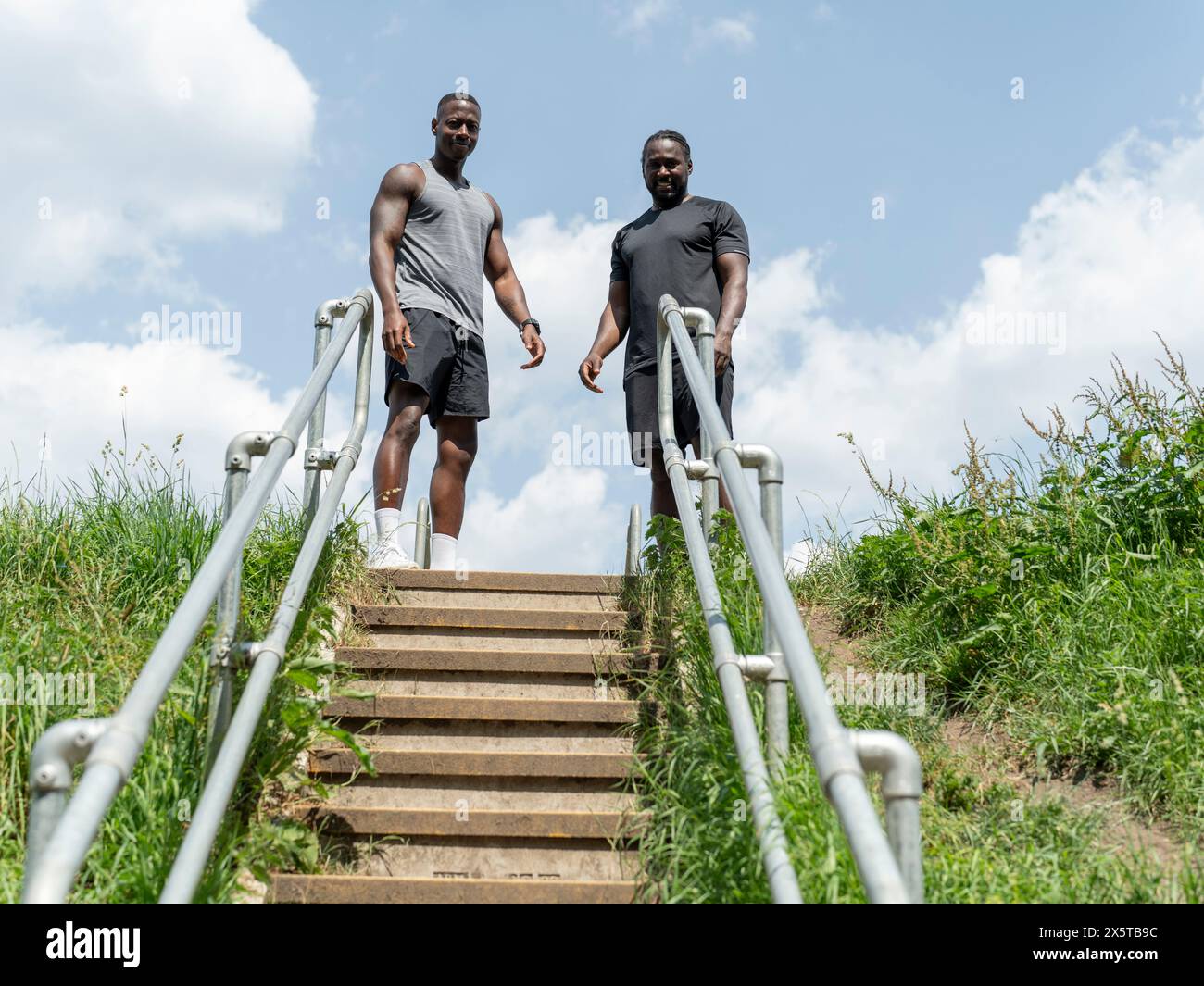 Men in stairs hi-res stock photography and images - Alamy