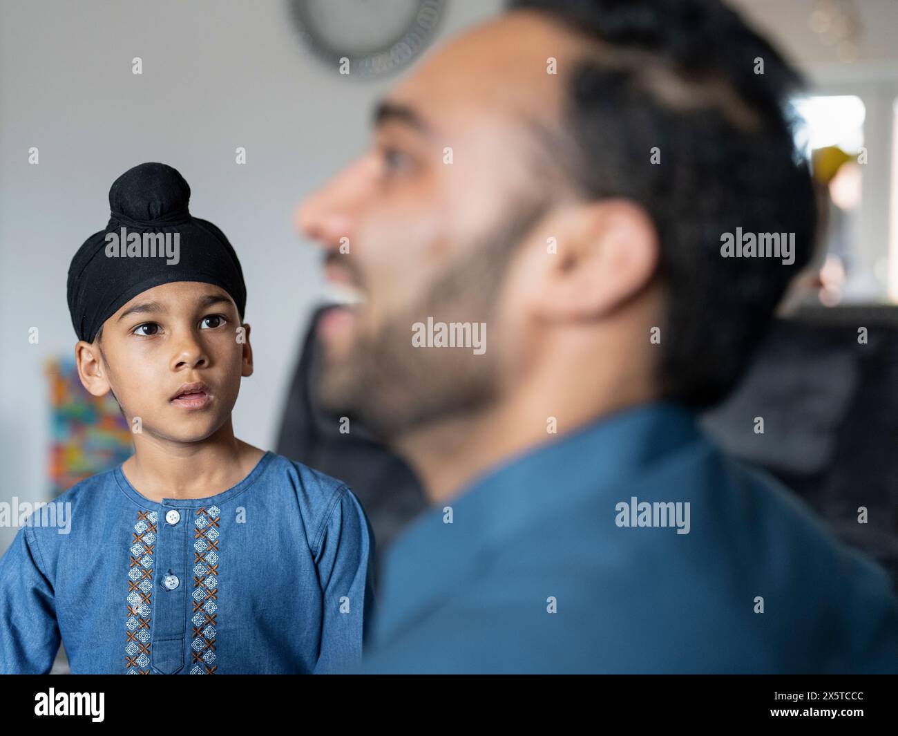Indian father and son hi-res stock photography and images - Alamy