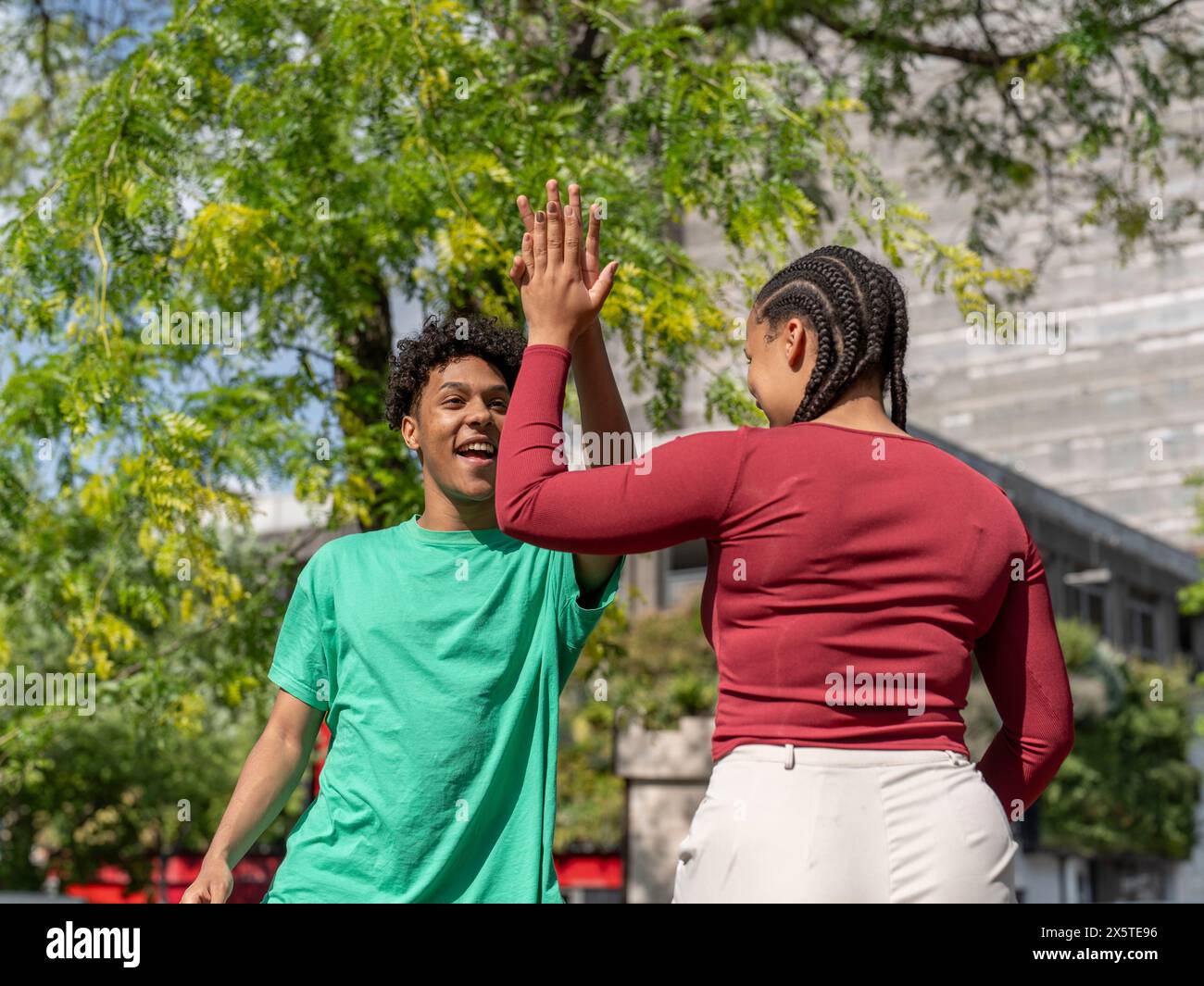 On sunny summer day two hi-res stock photography and images - Alamy