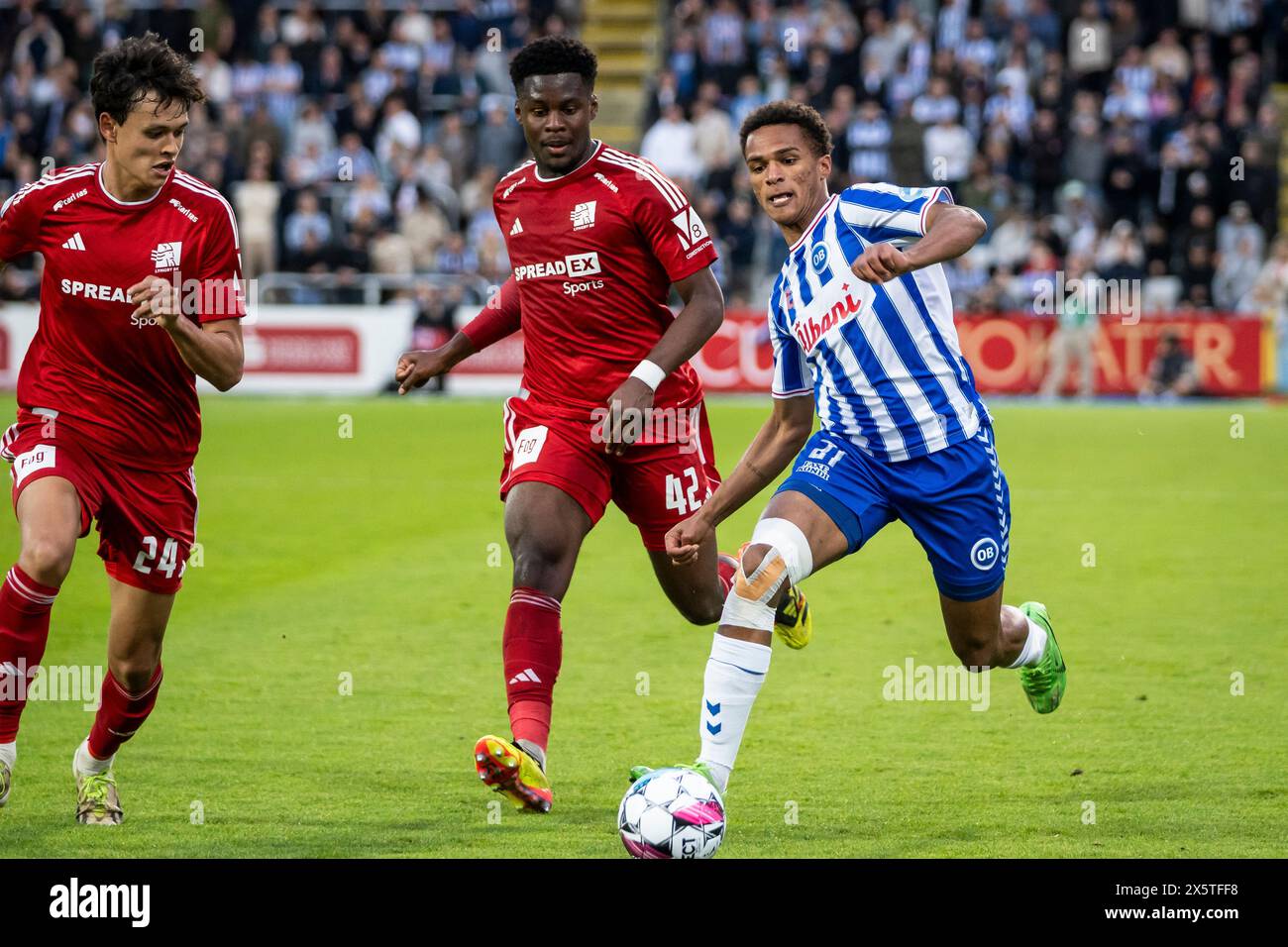 Odense, Denmark. 10th May, 2024. Charly Nouck (21) of OB seen during ...