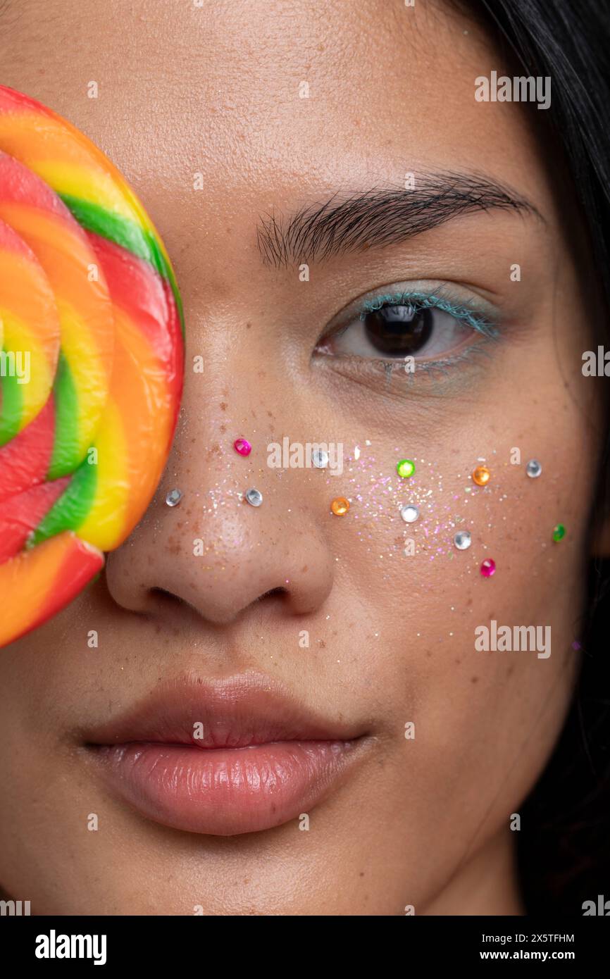 Lollipop face hi-res stock photography and images - Alamy