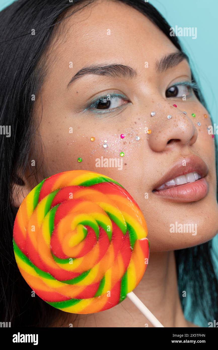 Lollipop face hi-res stock photography and images - Alamy