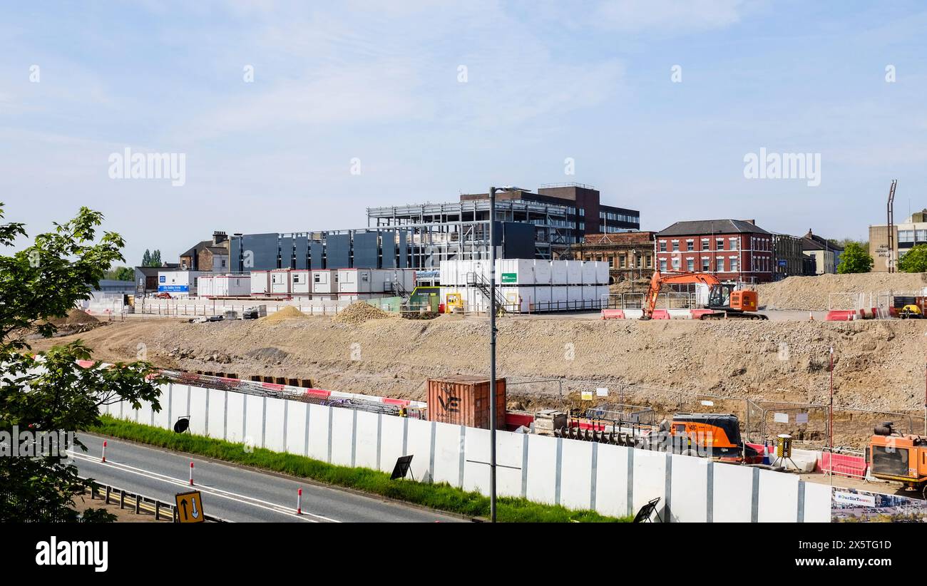 Stockton on Tees, UK. 11th May 2024. Construction work has started on ...