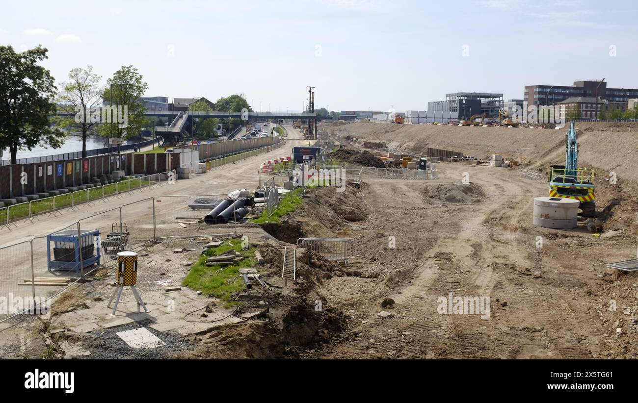 Stockton on Tees, UK. 11th May 2024. Construction work has started on ...