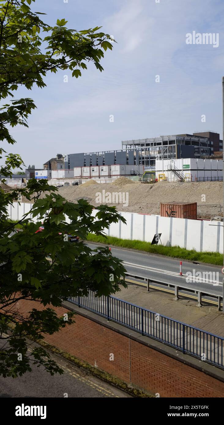 Stockton on Tees, UK. 11th May 2024. Construction work has started on ...