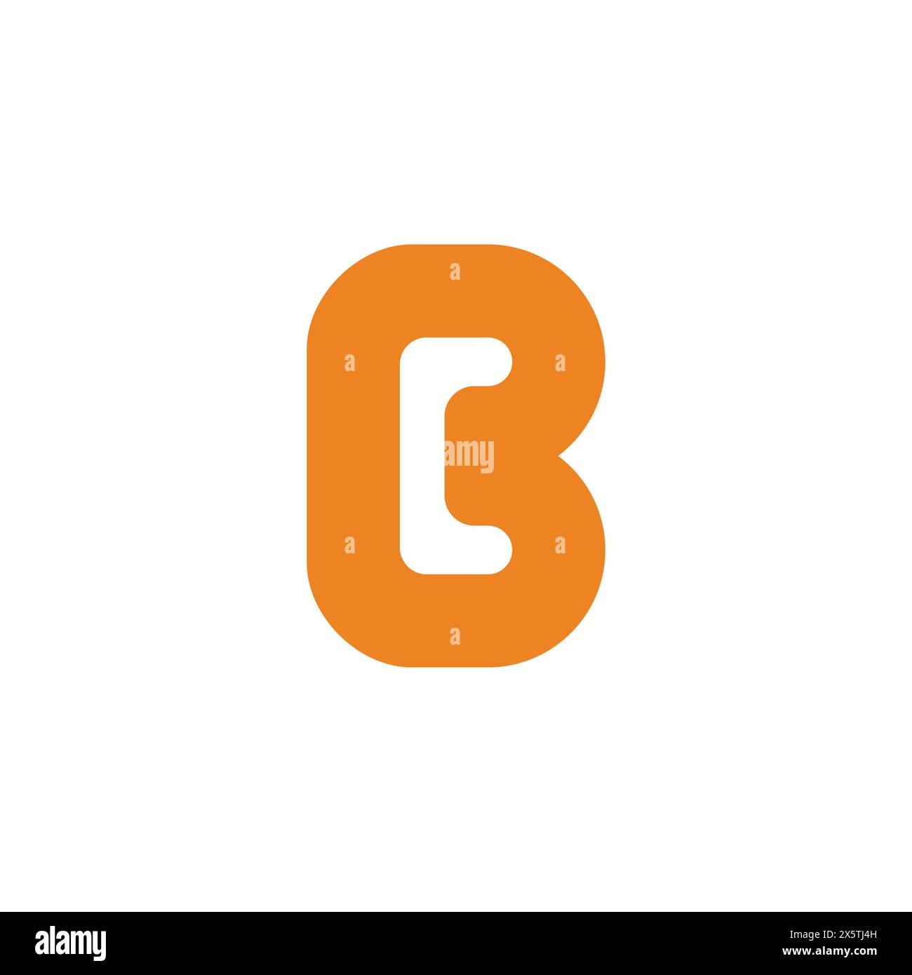 letter b simple cute simple logo vector Stock Vector Image & Art - Alamy