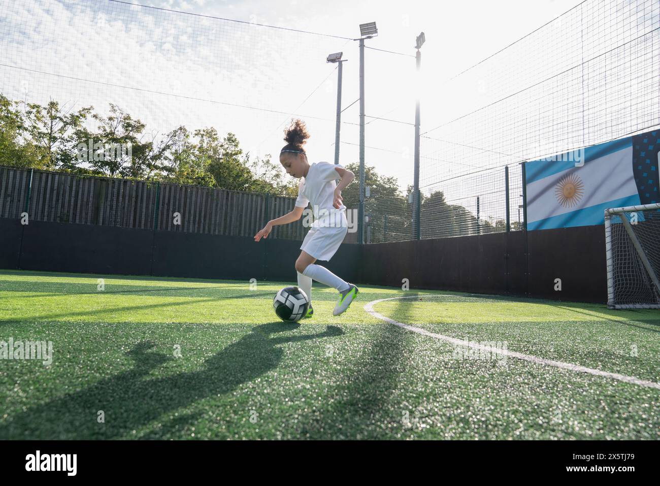 Mixed race girl soccer player hi-res stock photography and images - Alamy