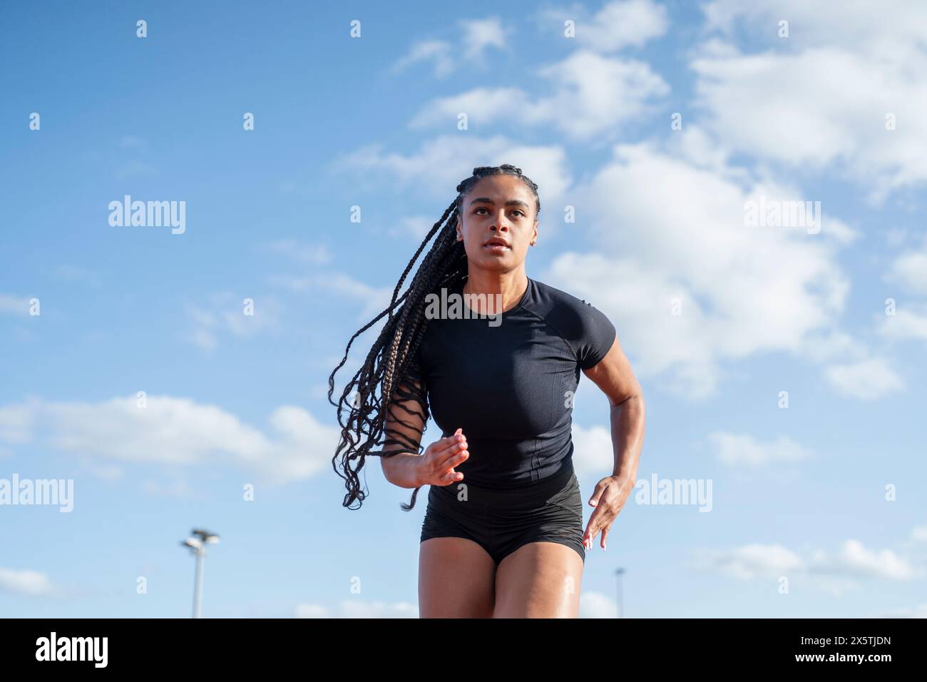 Athlete running during race hi-res stock photography and images - Alamy
