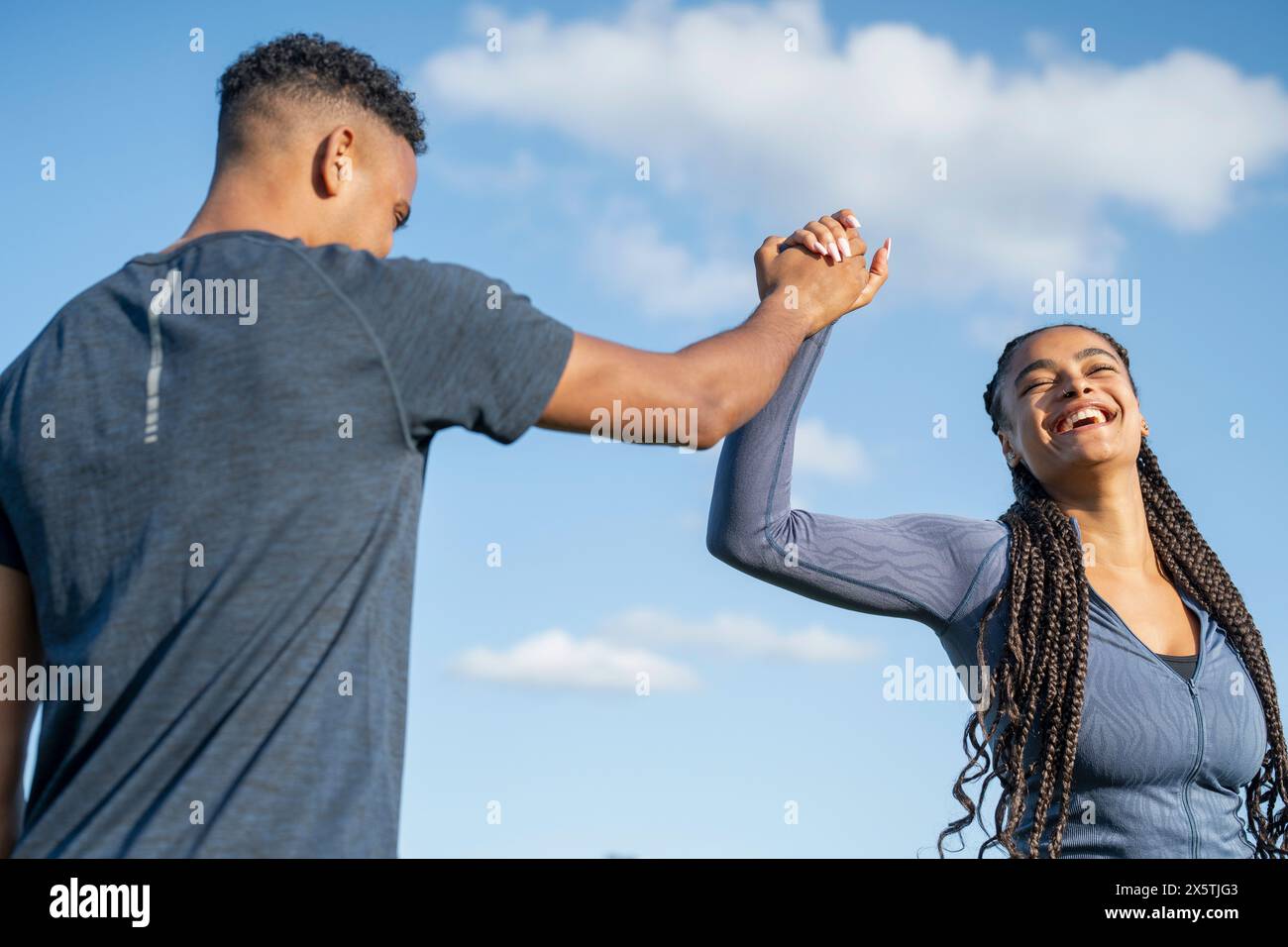 Healthy young athletes doing hi-res stock photography and images - Alamy