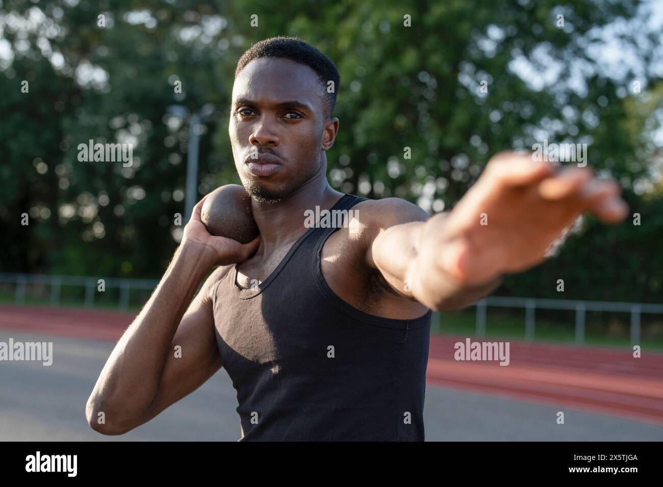 Athlete throwing shot put hi-res stock photography and images - Alamy