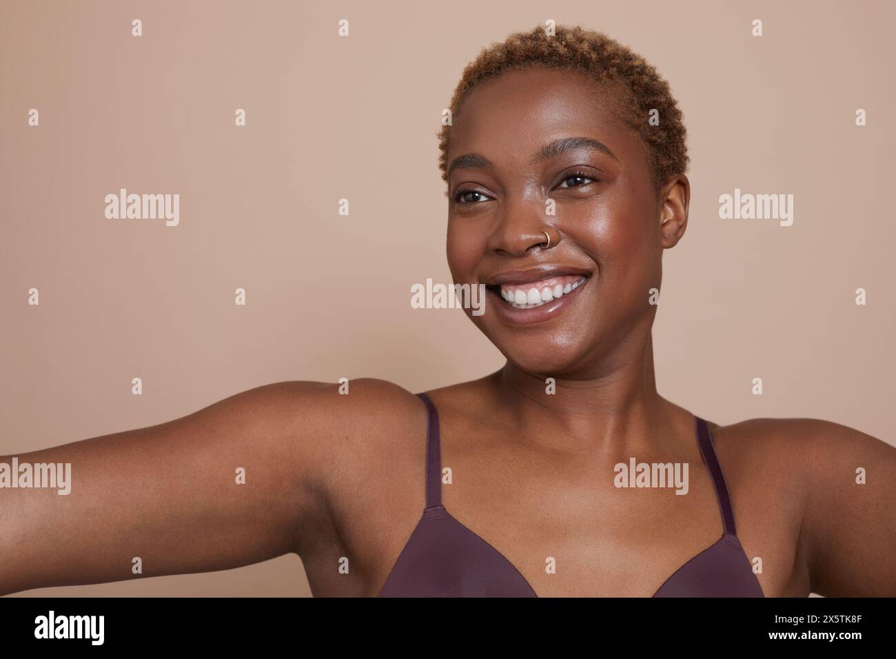 African woman wearing bra hi-res stock photography and images - Alamy