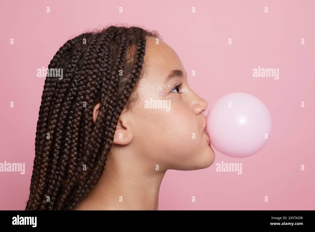 Braids profile hi-res stock photography and images - Alamy