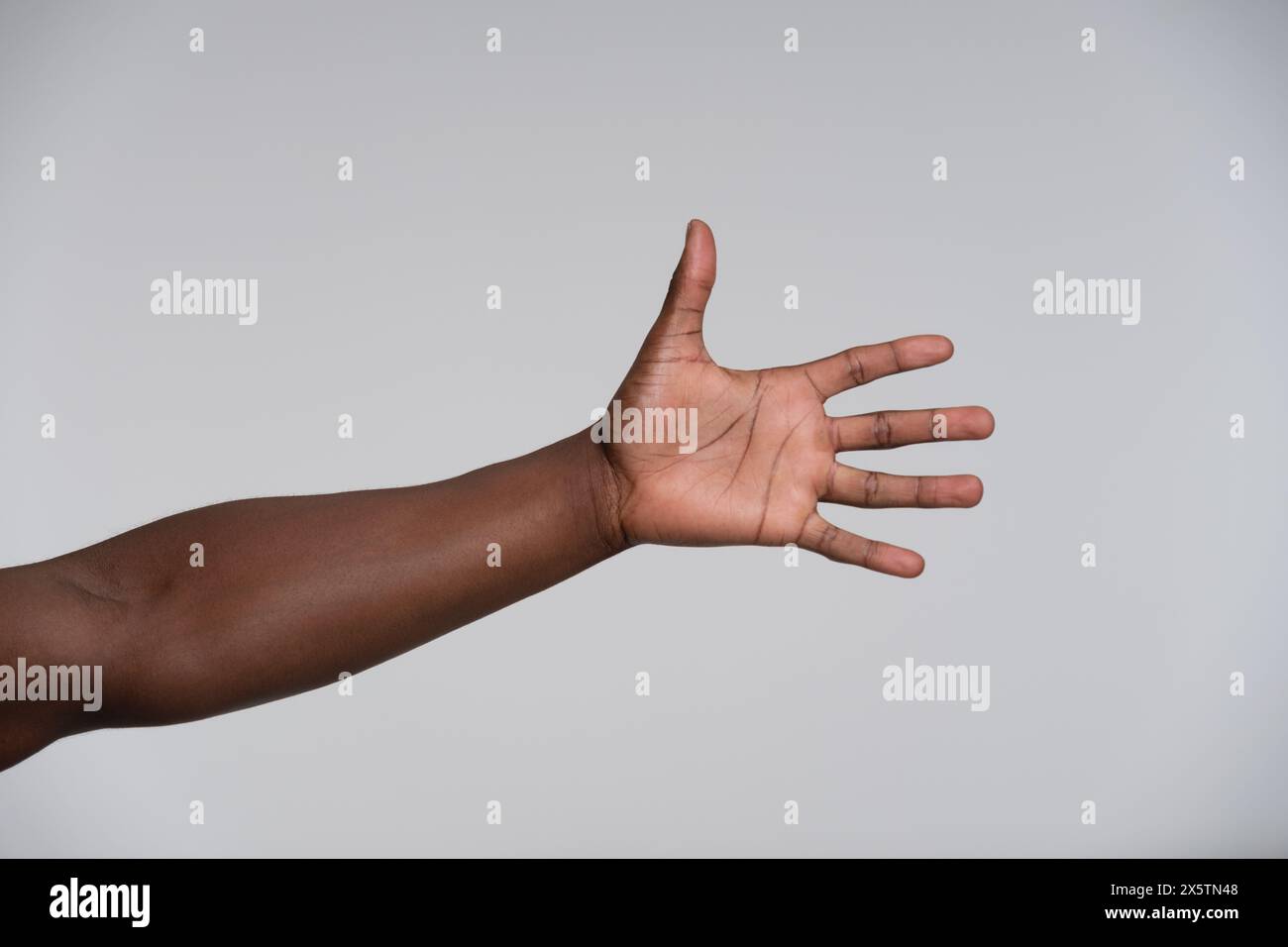 Open hand man hi-res stock photography and images - Alamy