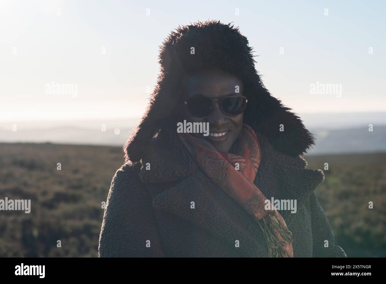 Backlit woman winter hi-res stock photography and images - Alamy