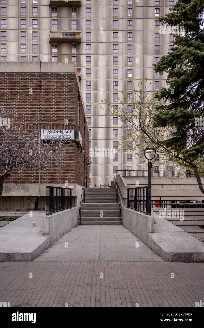 Calgary, Alberta - May 4, 2024: The Langin Place and Baker House ...