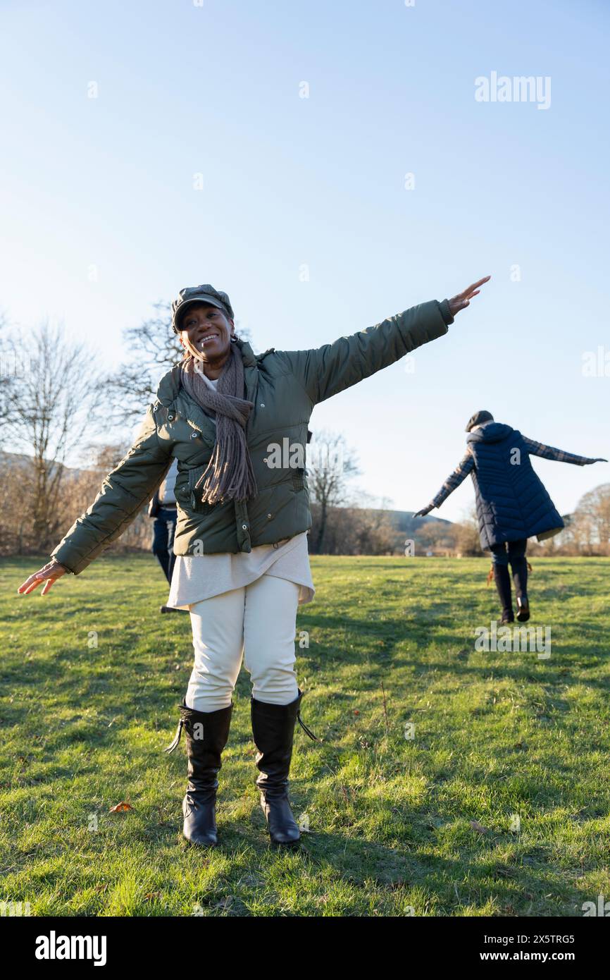 Senior woman standing in nature hi-res stock photography and images - Alamy