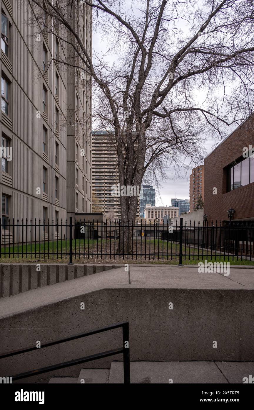 Calgary, Alberta - May 4, 2024: The Langin Place and Baker House ...