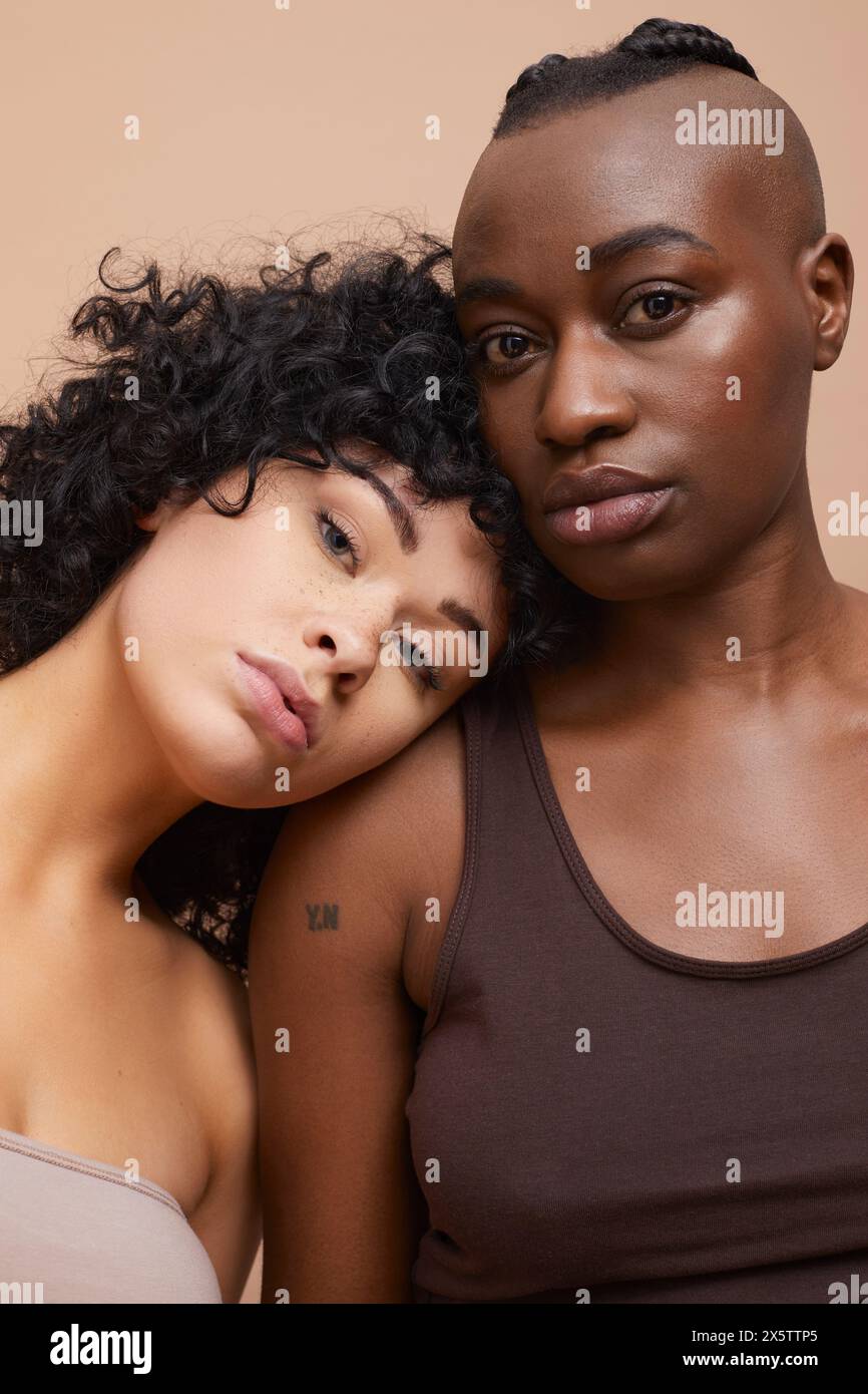 Studio portrait of beautiful women Stock Photo - Alamy