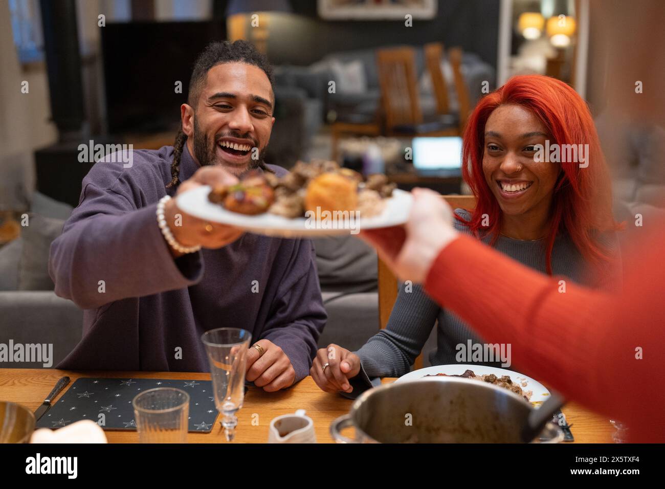 Two people having dinner hi-res stock photography and images - Alamy