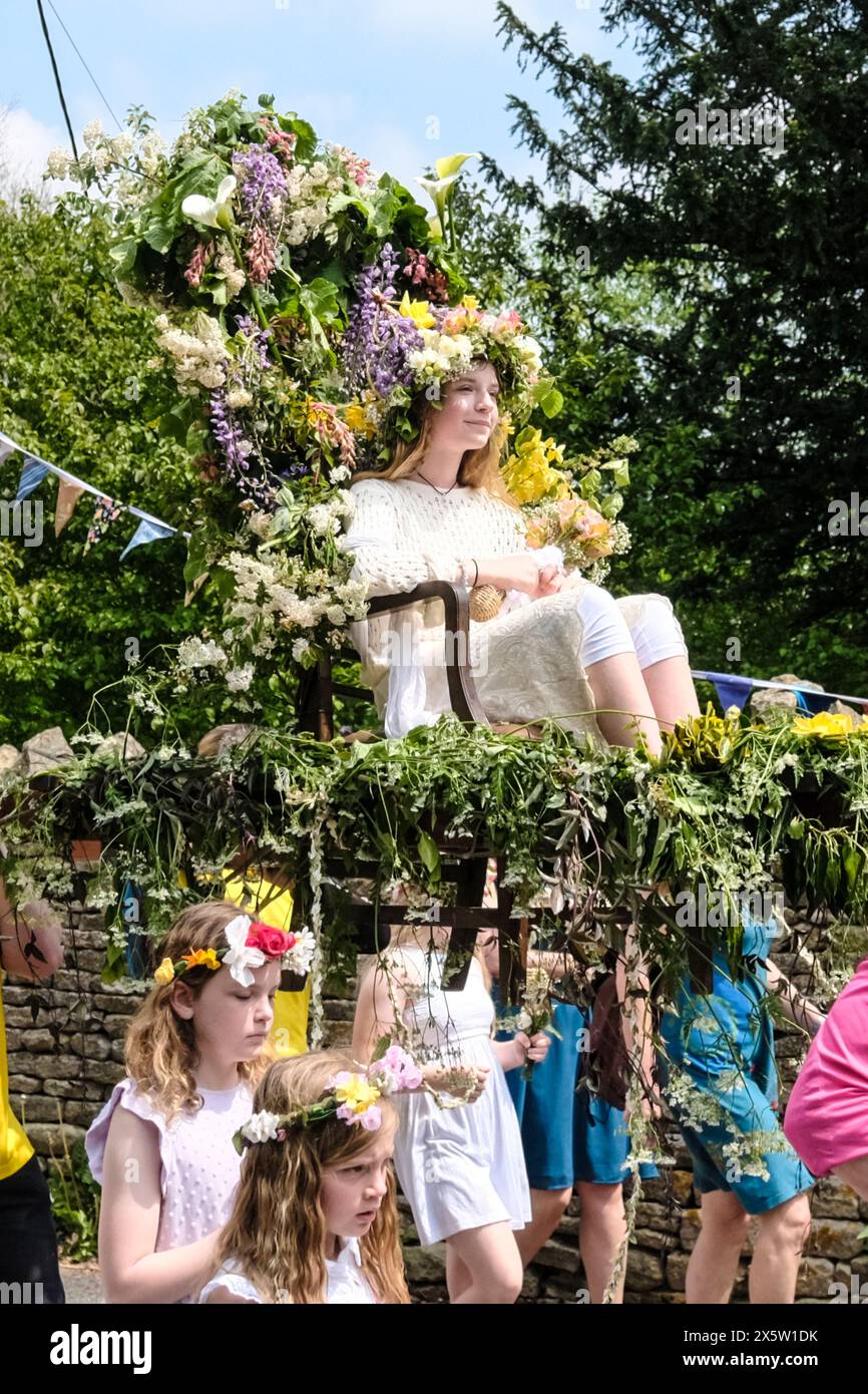 Randwick, Glos, UK. 11th May, 2024. Randick Wap is a traditional ...