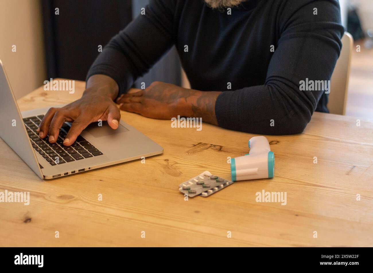 Mid section laptop hi-res stock photography and images - Alamy