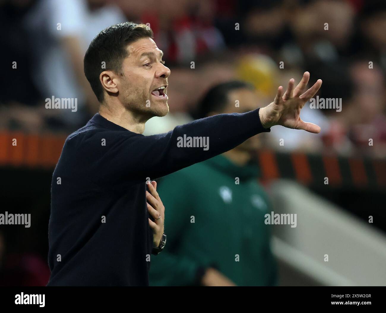 LEVERKUSEN, GERMANY - MAY 09: Coach Xabi Alonso of Bayer Leverkusen ...