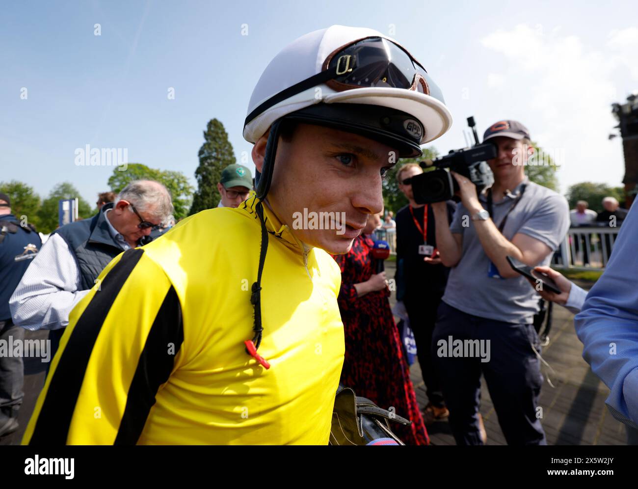 Jockey Callum Shepherd after riding Ambiente Friendly to victory in the ...