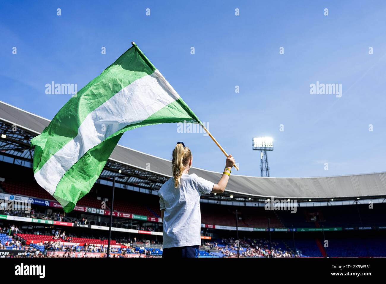 Rotterdam, Netherlands. 11th May, 2024. Rotterdam - The Rotterdam flag ...