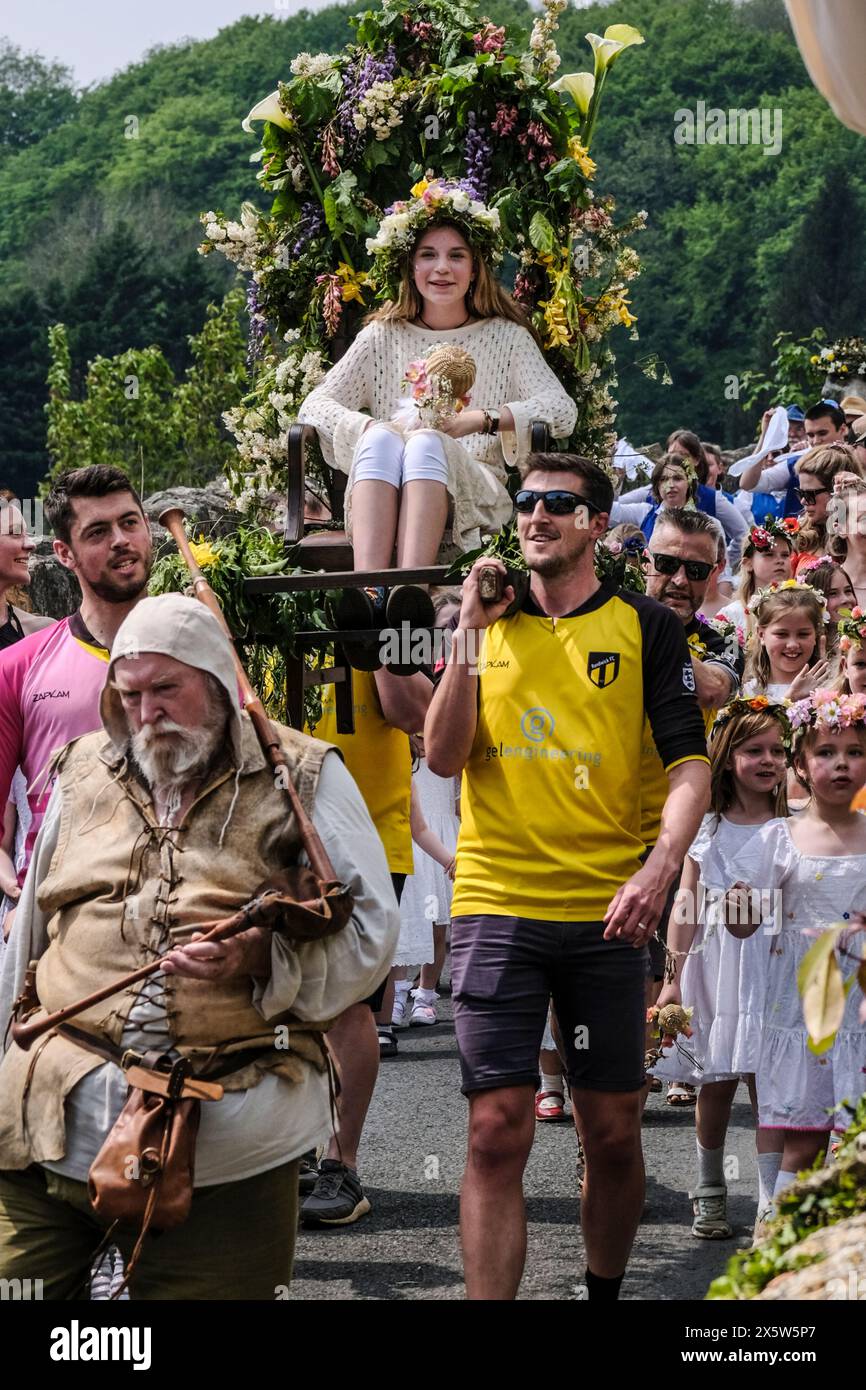Randwick, Glos, UK. 11th May 2024. Randick Wap is a traditional ...