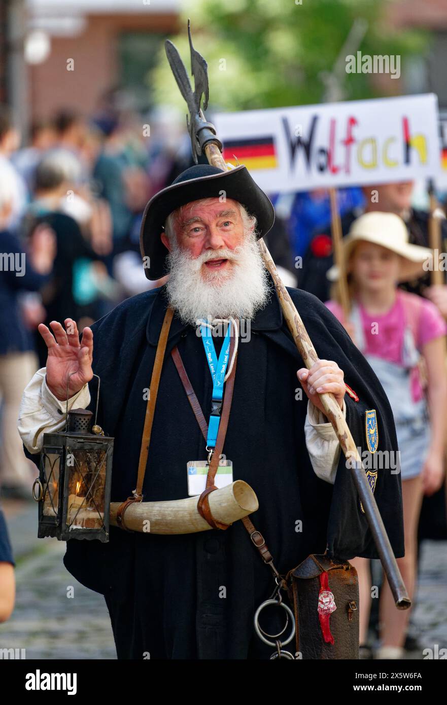 Viersen, Germany. 11th May, 2024. Night watchmen from 30 different ...