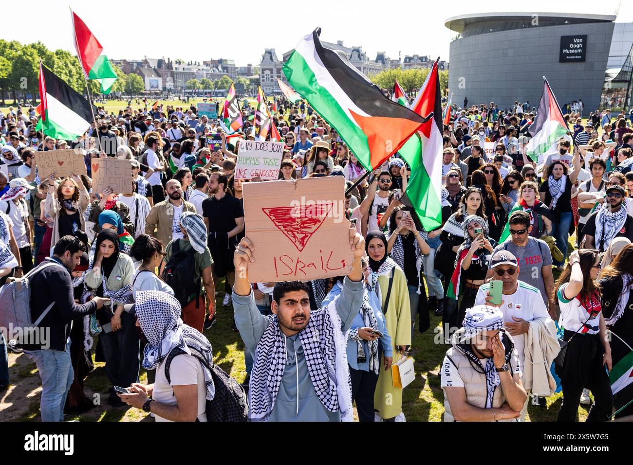 AMSTERDAM - Participants of a demonstration 'Stop genocide in Gaza' in ...
