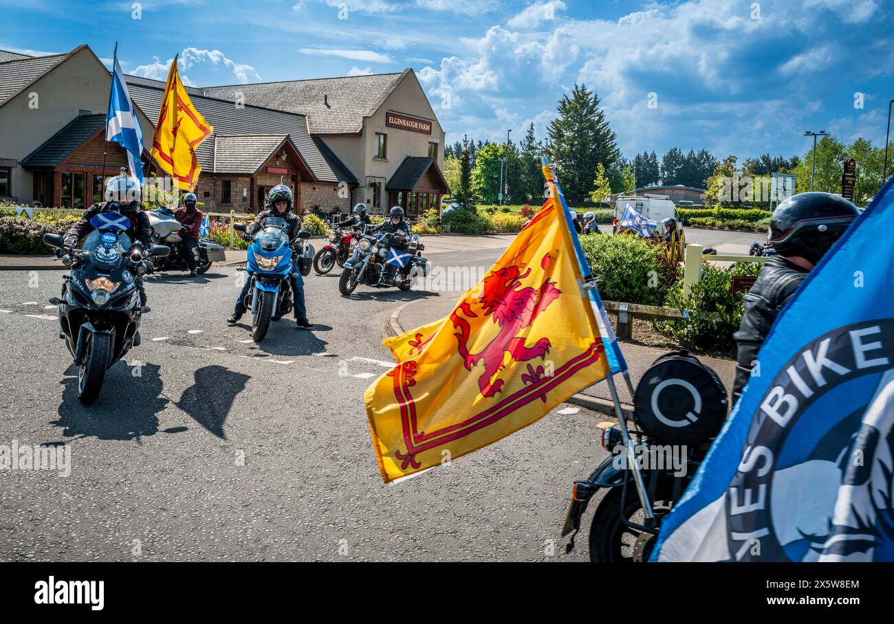 Edinburgh, Scotland - 11th May 2024 YES Bikers rideout from Edinburgh ...