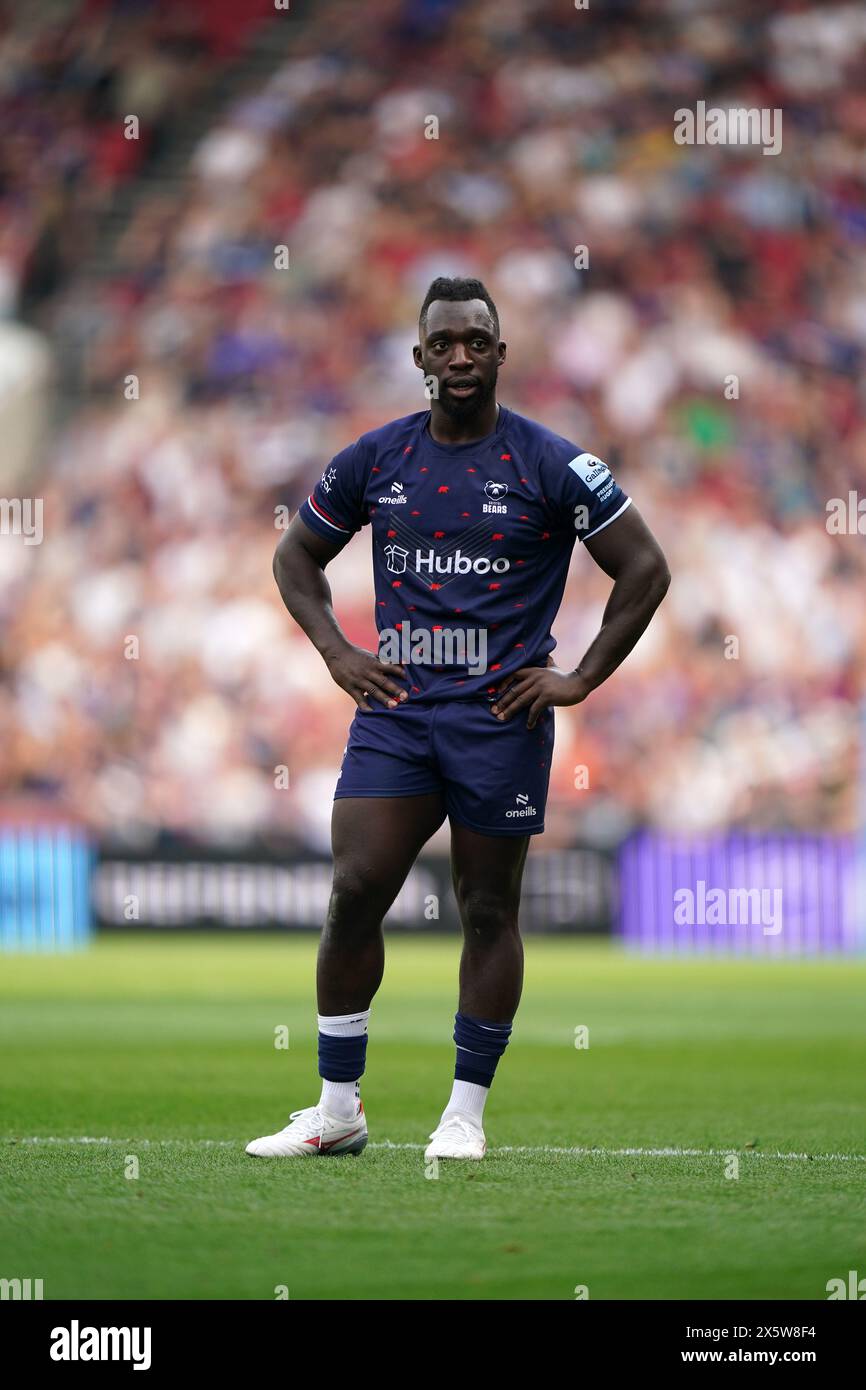 Bristol Bears' Gabriel Ibitoye during the Gallagher Premiership match ...