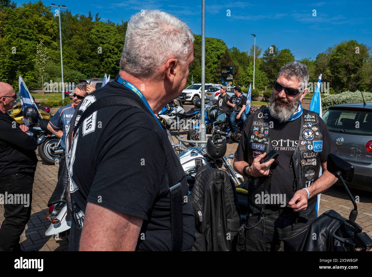 Edinburgh, Scotland - 11th May 2024 YES Bikers rideout from Edinburgh ...