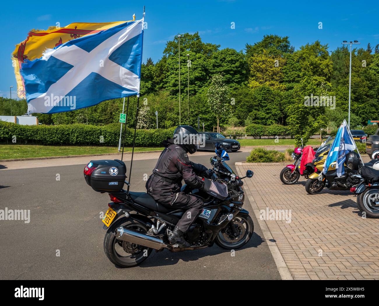 Edinburgh, Scotland - 11th May 2024 YES Bikers rideout from Edinburgh ...