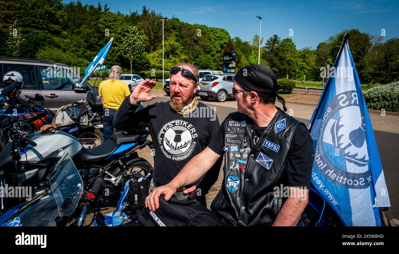 Edinburgh, Scotland - 11th May 2024 YES Bikers rideout from Edinburgh ...