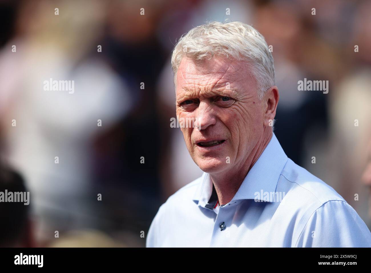 LONDON, UK - 11th May 2024: West Ham United manager David Moyes looks ...