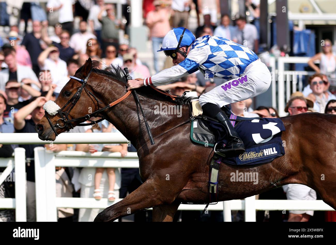 Secret Bid ridden by jockey Kieran Shoemark on their way to winning the ...