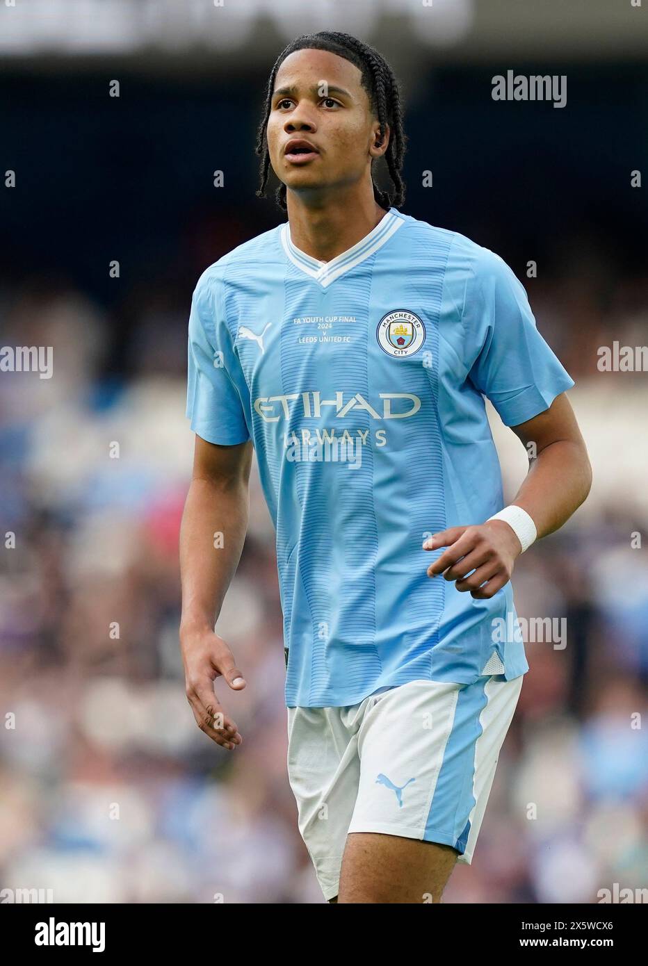 Manchester, UK. 10th May, 2024. Divine Mukasa of Manchester City during ...