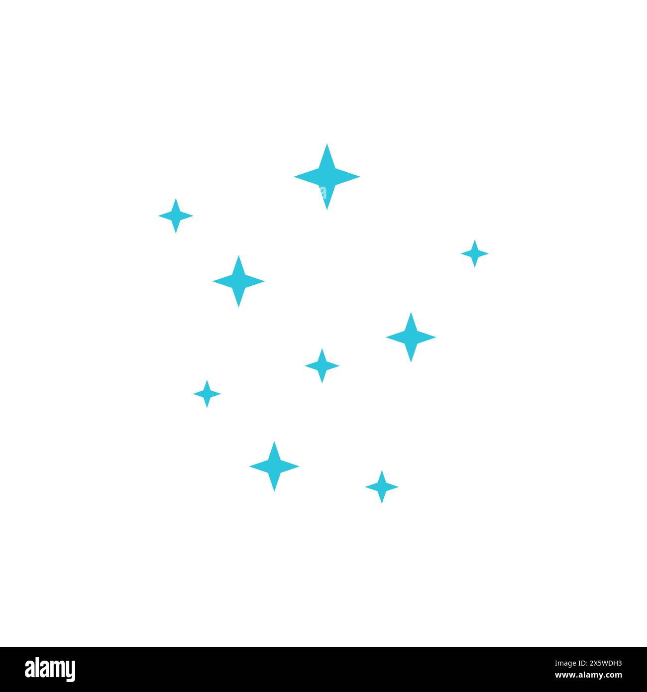 Sparks. Isolated on white background. From blue icon set Stock Vector ...