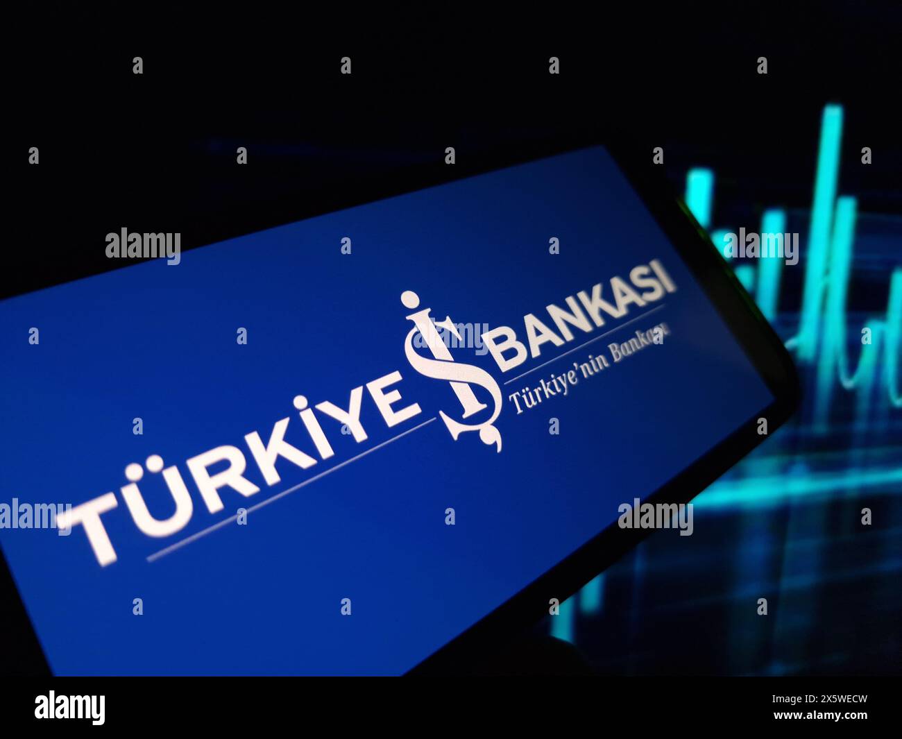 Konskie, Poland - May 11, 2024: Turkiye Is Bankasi company logo ...
