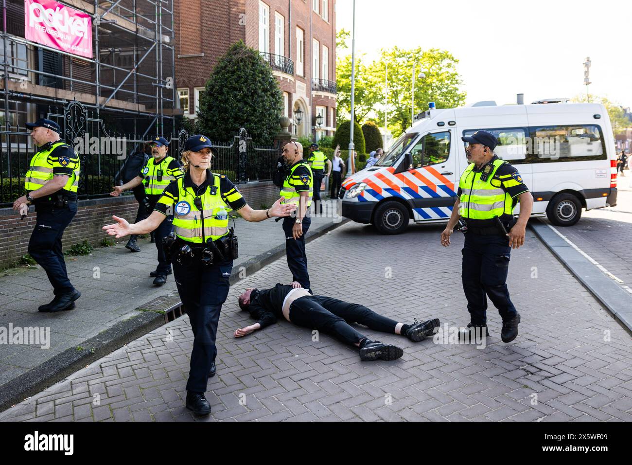 AMSTERDAM - Participants of a demonstration 'Stop genocide in Gaza' in ...
