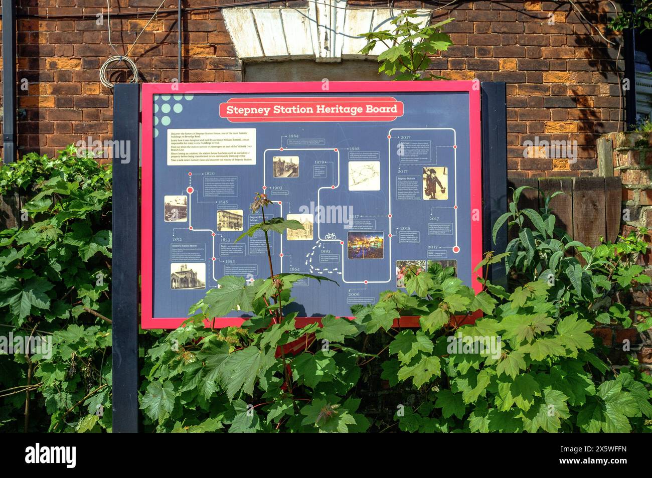 Stepney Station Heritage Board detailing the history of Stepney Station ...