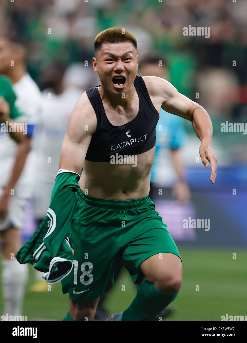 Beijing, China. 11th May, 2024. Fang Hao of Beijing Guoan celebrates ...
