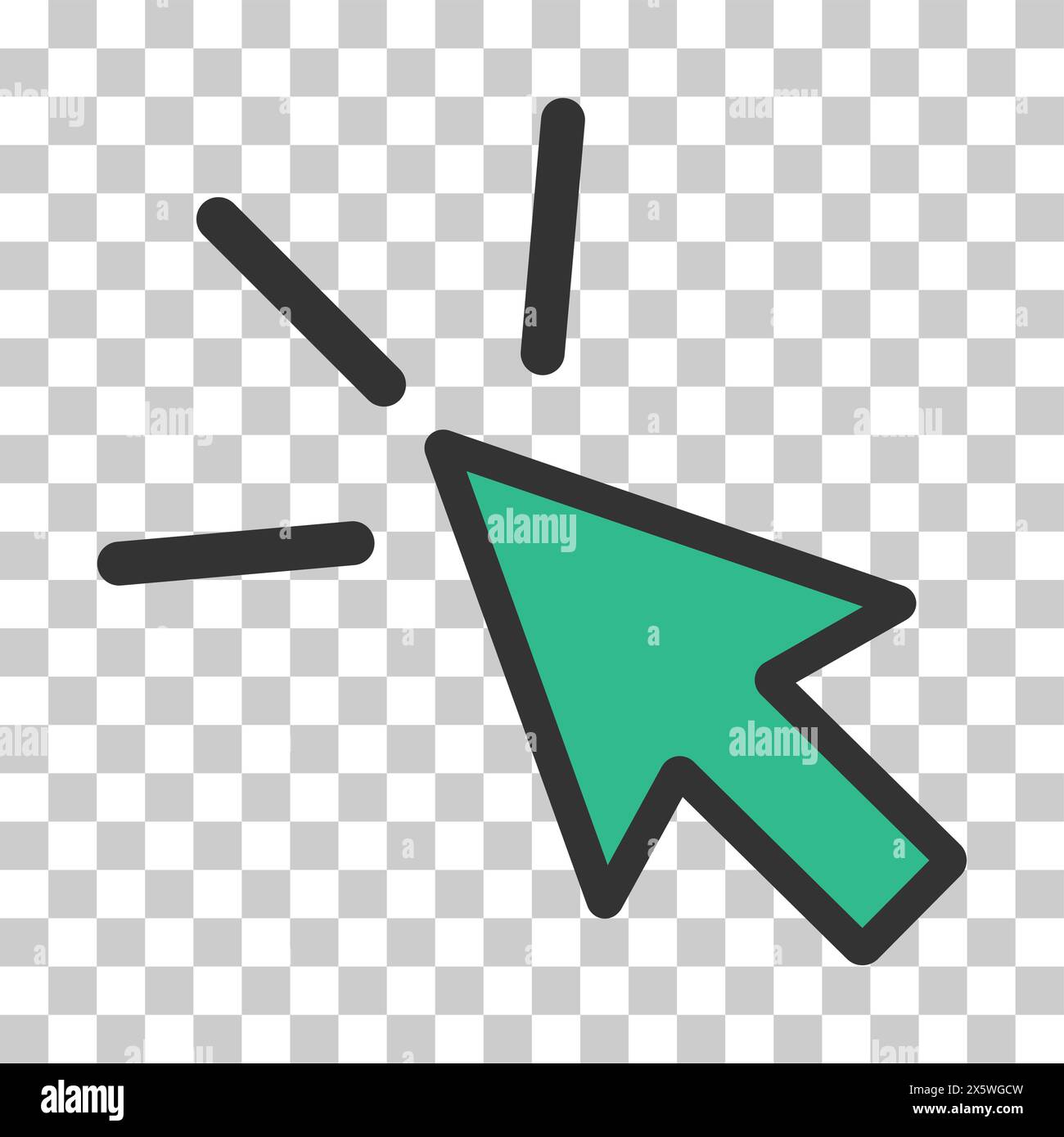 Click icon arrow mouse, web button cursor. Digital design vector ...
