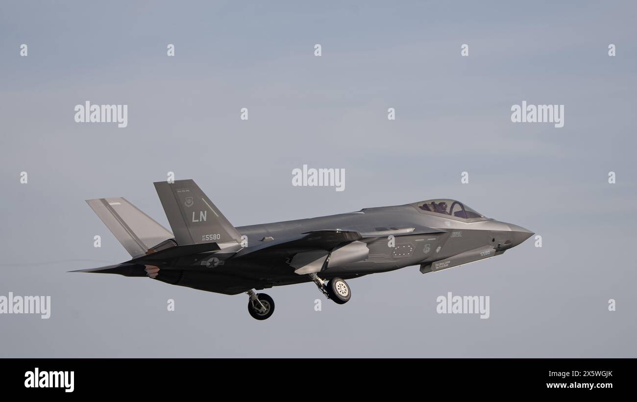 U.S. Air Force F-35 Lighting II assigned to the 495th Fighter squadron ...