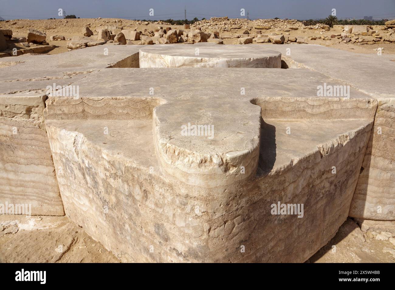 The Sun Temple of Niuserre at Abu Ghurob, near Abu Sir, Cairo, Egypt ...