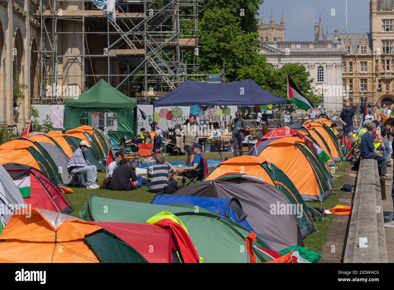 Cambridge, UK. 11th May, 2024. A student-led pro-Palestine protest ...