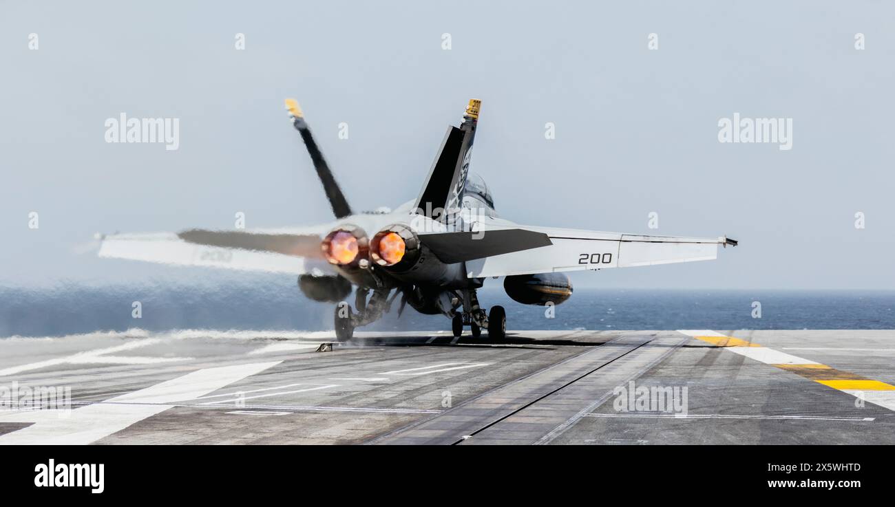 An F/A-18F Super Hornet, attached to the Strike Fighter Squadron (VFA ...